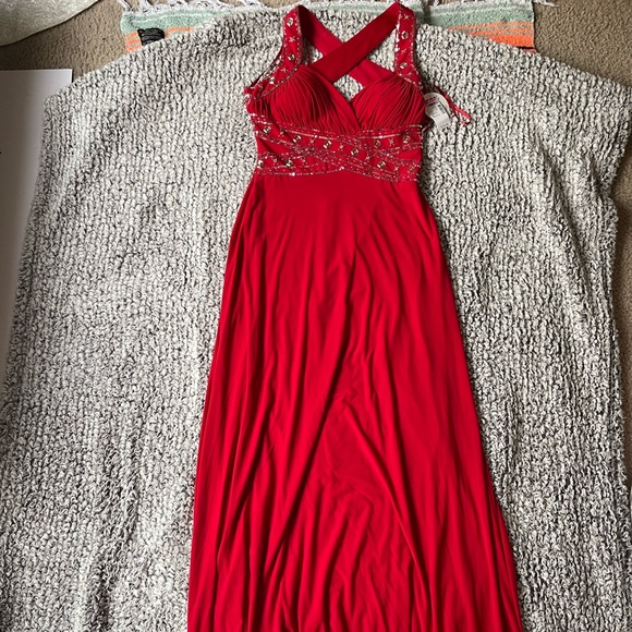 Deb | Dresses | Red Prom Dress | Poshmark
